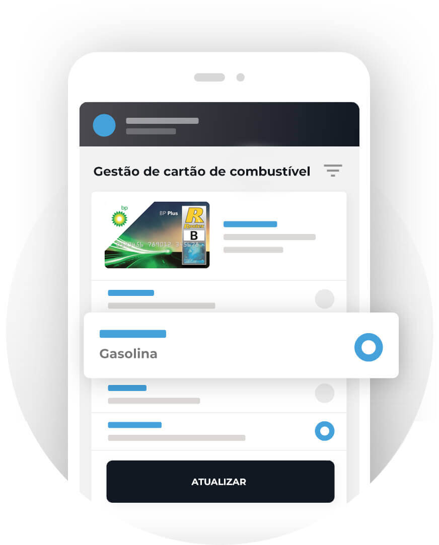 Gerir a sua conta online | Radius Fuel Solutions